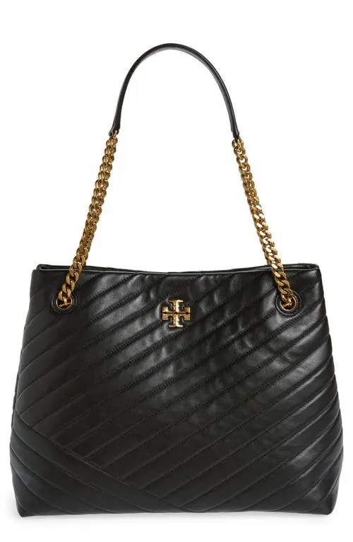 Tory Burch Kira Chevron Tote - Black