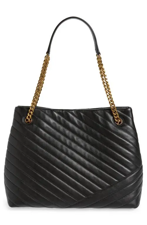 Tory Burch Kira Chevron Tote - Black