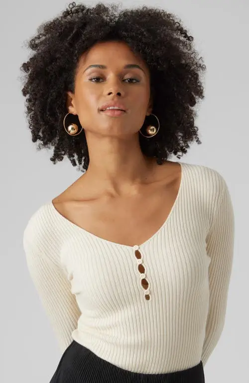 Vero Moda Karis Button Rib Top