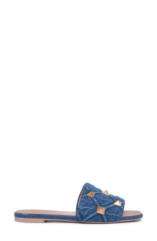 Valentino Garavani Roman Stud Matelassé Slide Sandal
