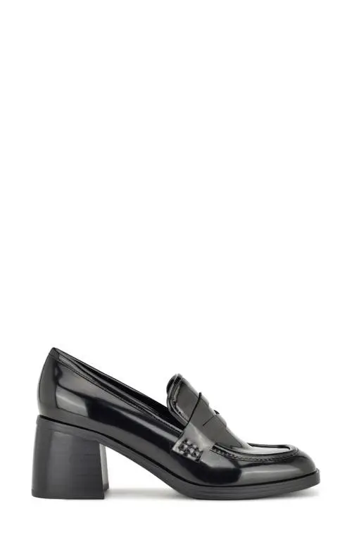 Nine West Avalia Penny Loafer Pump - Blk01