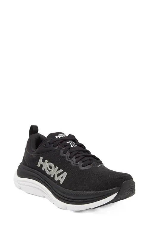 HOKA® Gaviota Running Shoe - Black/white