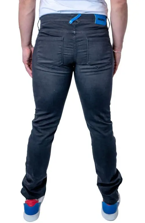 MACEOO Tipped Athletic Fit Stretch Jeans