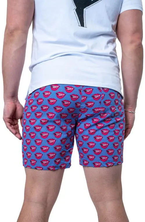 MACEOO Swim Lion Redlips Swim Trunks - Blue