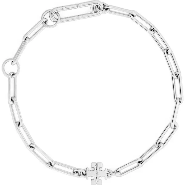 Tory Burch Good Luck Chain Bracelet - Tory Silver