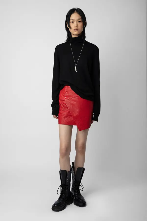 Zadig&Voltaire Junko Biker Leather Skirt 25% Off With Code Dance25