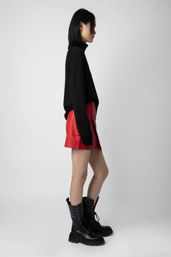 Zadig&Voltaire Junko Biker Leather Skirt 25% Off With Code Dance25