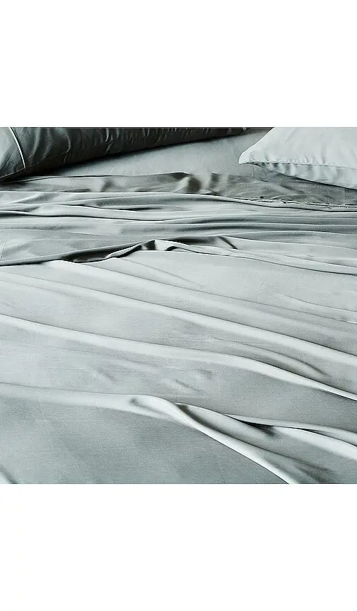 ETTITUDE Full Signature Sateen Sheet Set - Sage