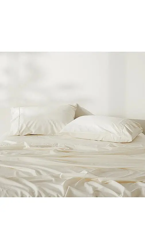 ETTITUDE Cal King Linen+ Sheet Set In Cream