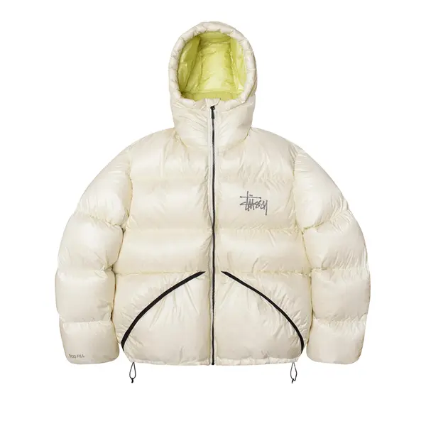 StÜssy Micro Ripstop Down Parka - Cream