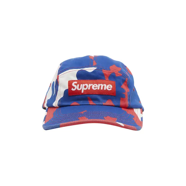 Supreme Washed Chino Twill Camp Cap - Red