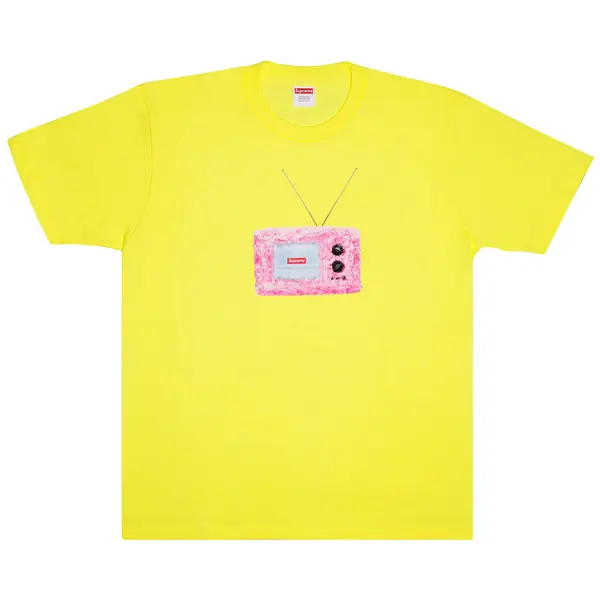 Supreme Tv Tee 'bright - Yellow