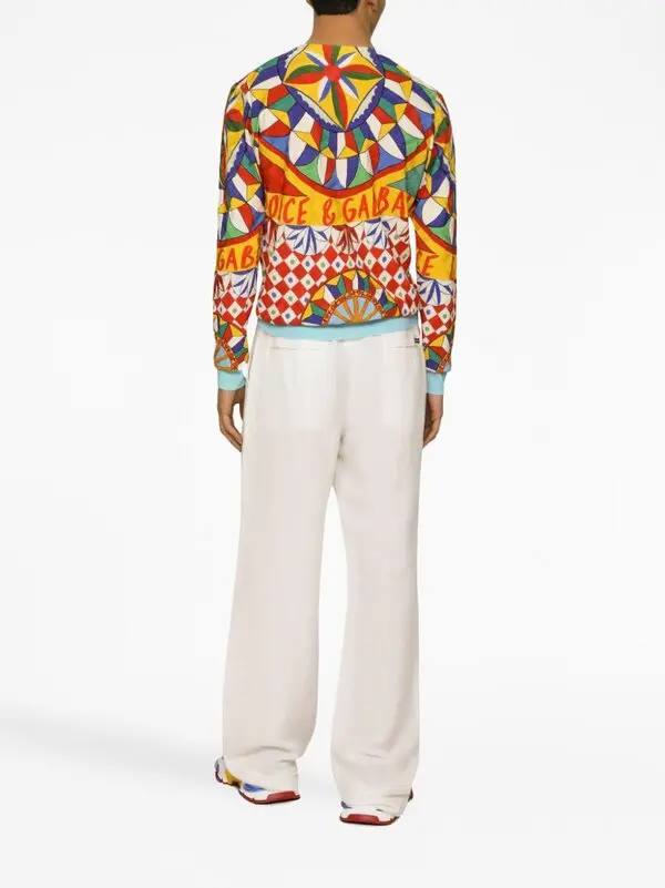 Dolce & Gabbana Geometric-print Jumper
