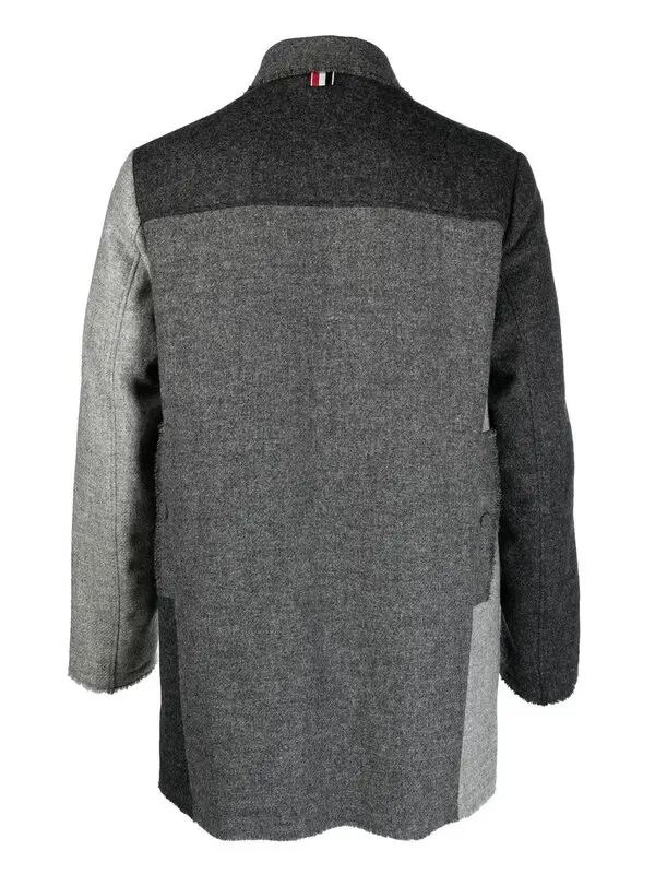 Thom Browne Colour-block Wool Coat