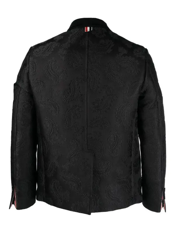 Thom Browne Jacquard Paisley Single-breasted Blazer