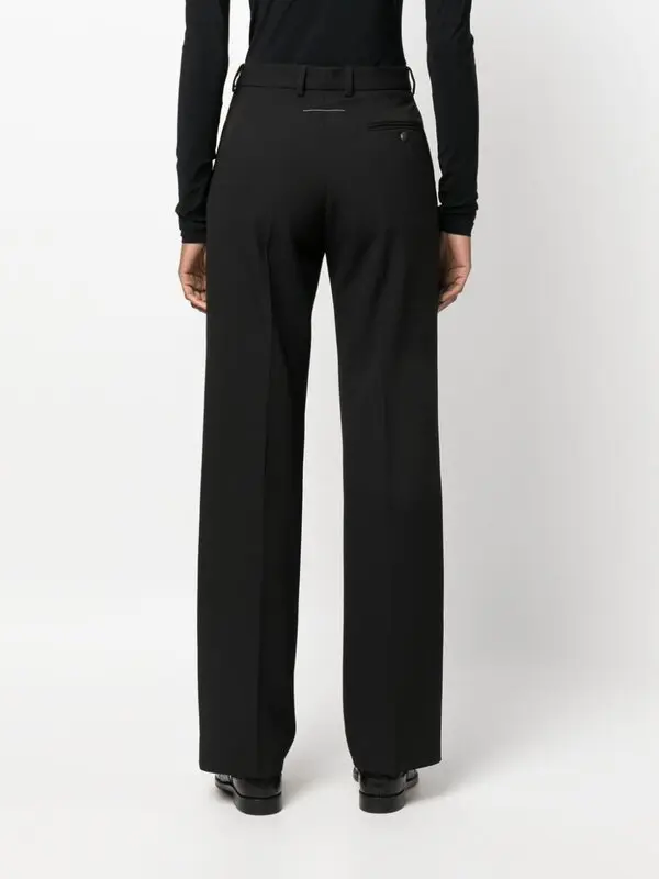 MAISON MARGIELA Straight-leg Tailored Trousers With Signature Numbers Motif