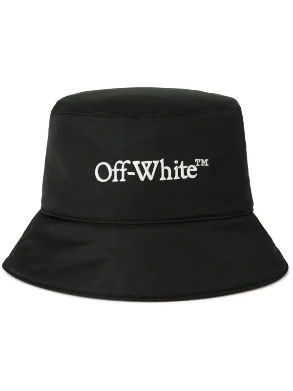 Off-White Bookish Embroidered-logo Bucket Hat