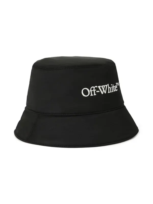 Off-White Bookish Embroidered-logo Bucket Hat