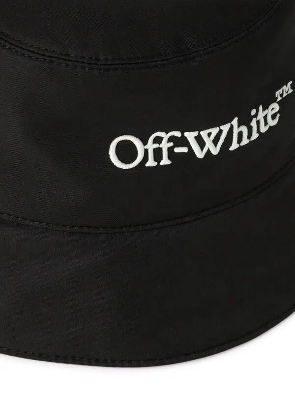 Off-White Bookish Embroidered-logo Bucket Hat