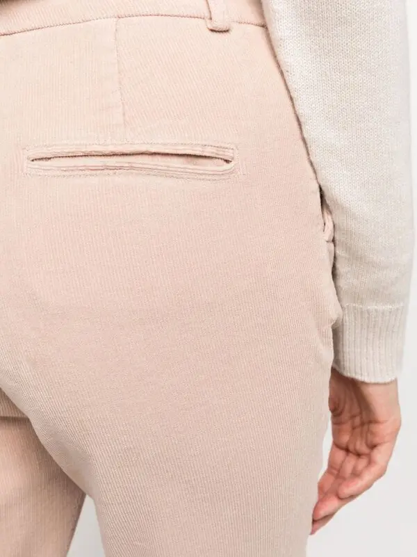 Peserico Tapered-leg Cropped Corduroy Trousers