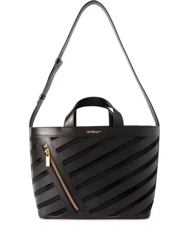 Off-White Small Cut-out Diag Tote Bag