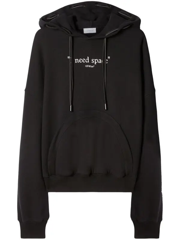 Off-White Give Me Space" Cotton Hoodie