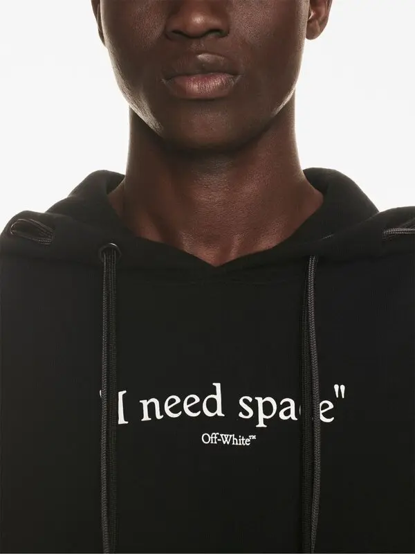 Off-White Give Me Space" Cotton Hoodie