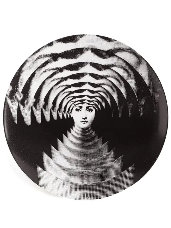 FORNASETTI Tema E Variazioni N.172 Wall Plate - Black