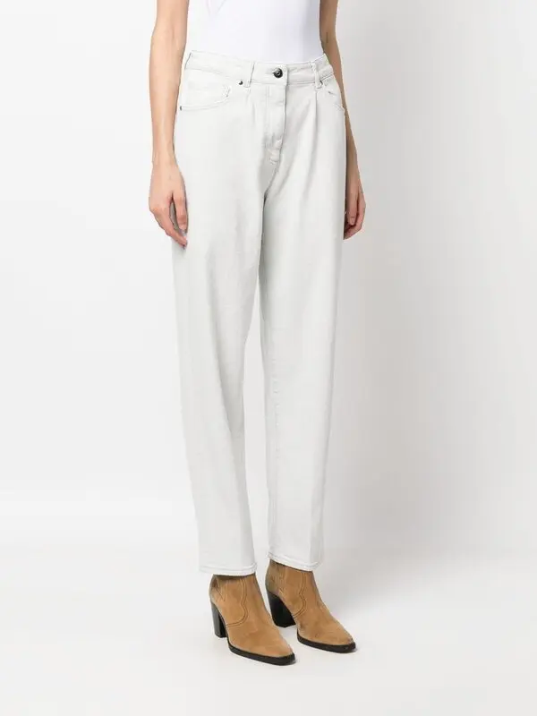Peserico Light-wash Tapered-leg Jeans