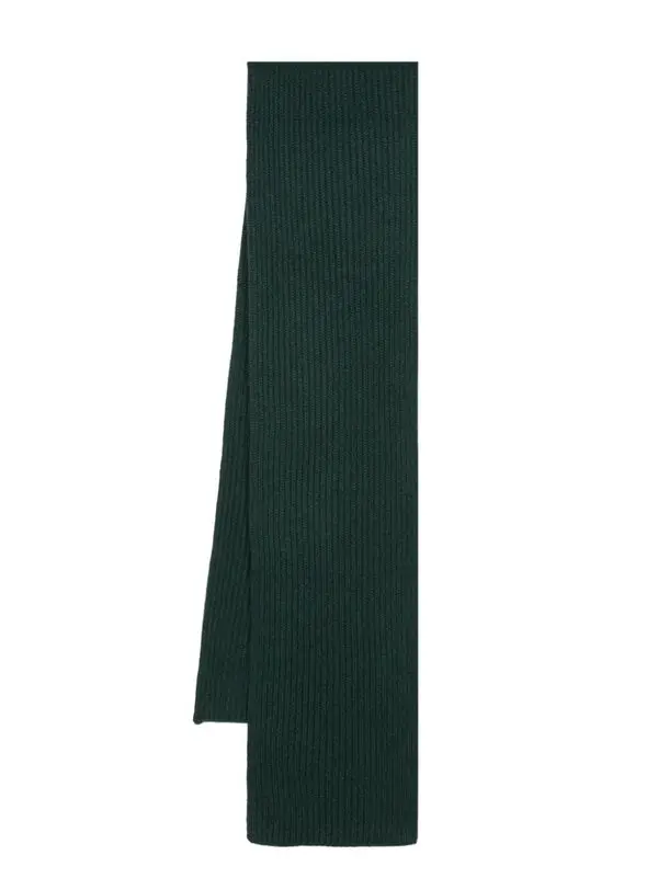 Boglioli Ribbed-knit Cashmere Scarf - Green