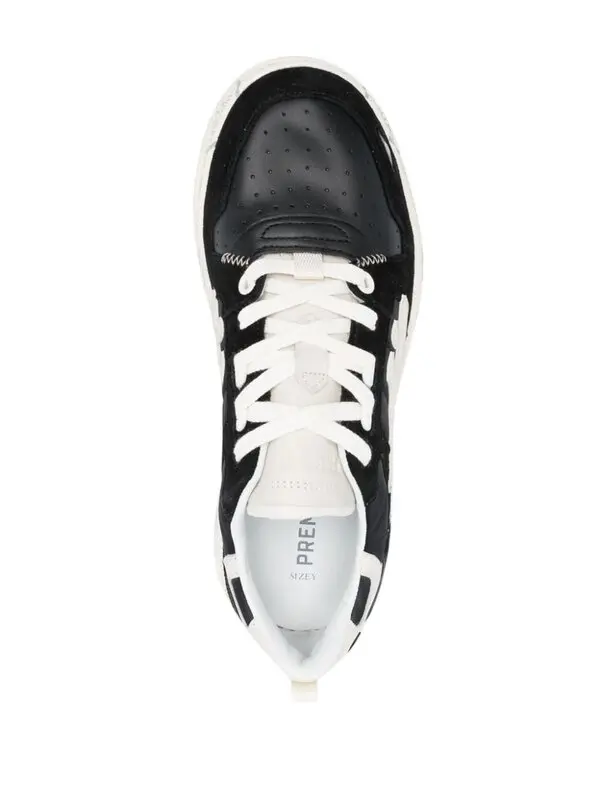 Premiata Drake Logo-patch Sneakers - Black