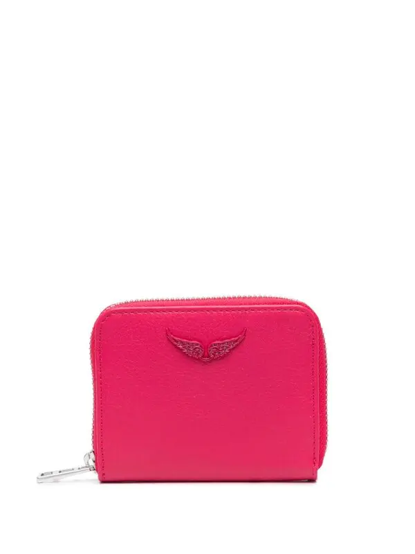 Zadig&Voltaire Small Zv Calf-leather Wallet - Pink