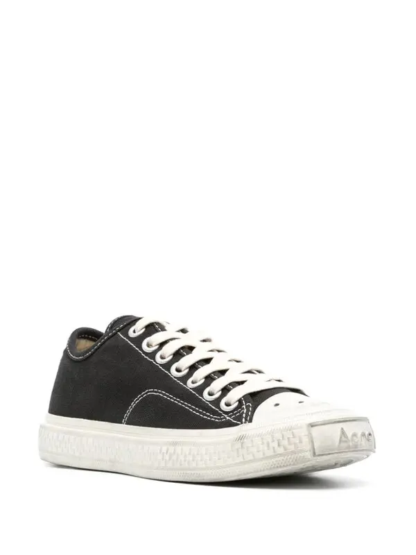 Acne Studios Ballow Tag Distressed-effect Sneakers - Black