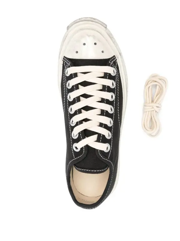Acne Studios Ballow Tag Distressed-effect Sneakers - Black