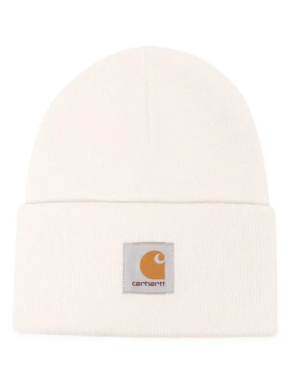 Carhartt Work In Progress Logo-patch Knit Beanie - Neutrals