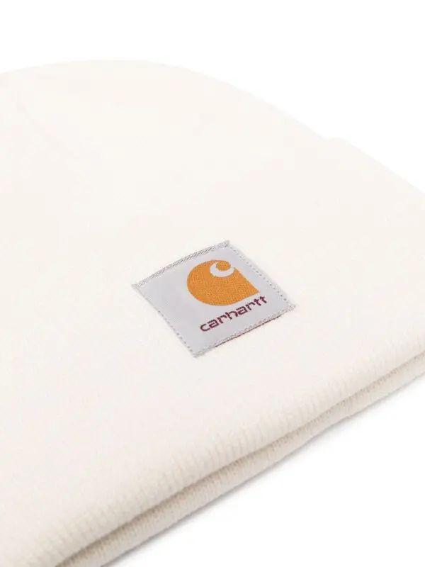 Carhartt Work In Progress Logo-patch Knit Beanie - Neutrals