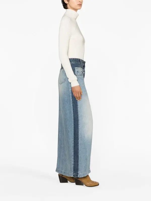 Stella McCartney Panelled Denim Maxi Skirt