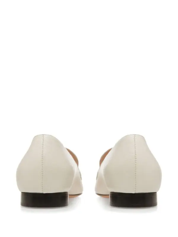 Bally O'brien Grained Leather Loafers - White