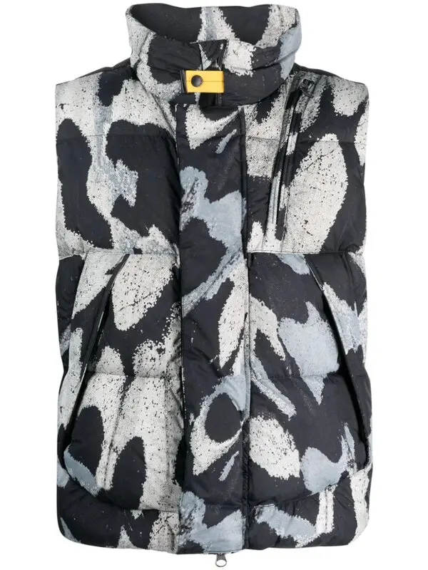 PARAJUMPERS Graphic-print Padded Gilet - Neutrals