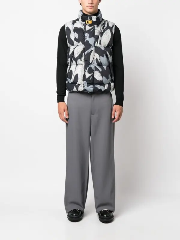 PARAJUMPERS Graphic-print Padded Gilet - Neutrals