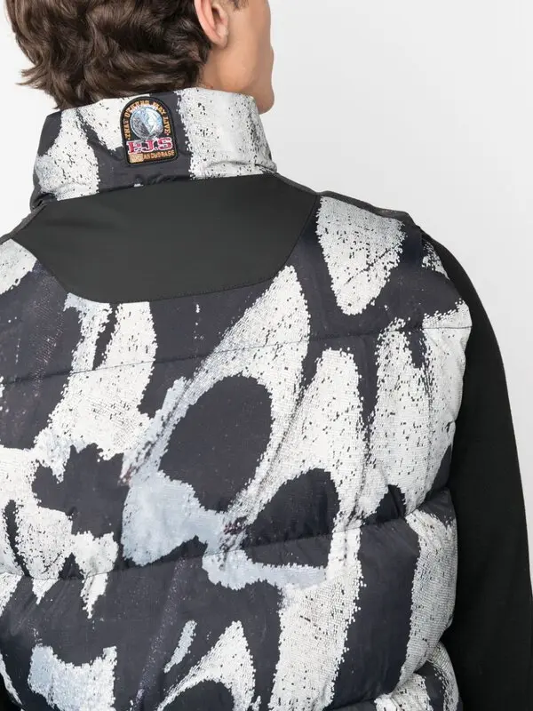 PARAJUMPERS Graphic-print Padded Gilet - Neutrals