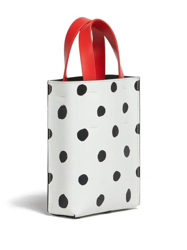 Marni Nano Museo Polka-dot Tote Bag