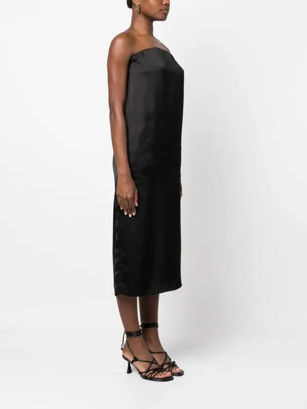 Loulou De Saison Strapless Satin Midi Dress