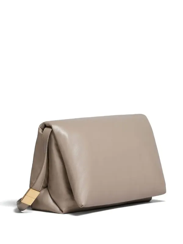 Marni Large Prisma Leather Shoulder Bag - Brown