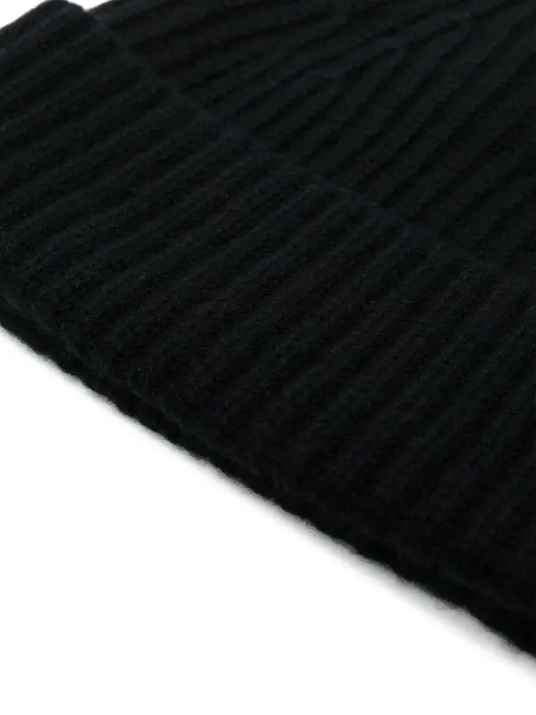 LISA YANG Martigny Knitted Cashmere Beanie - Black