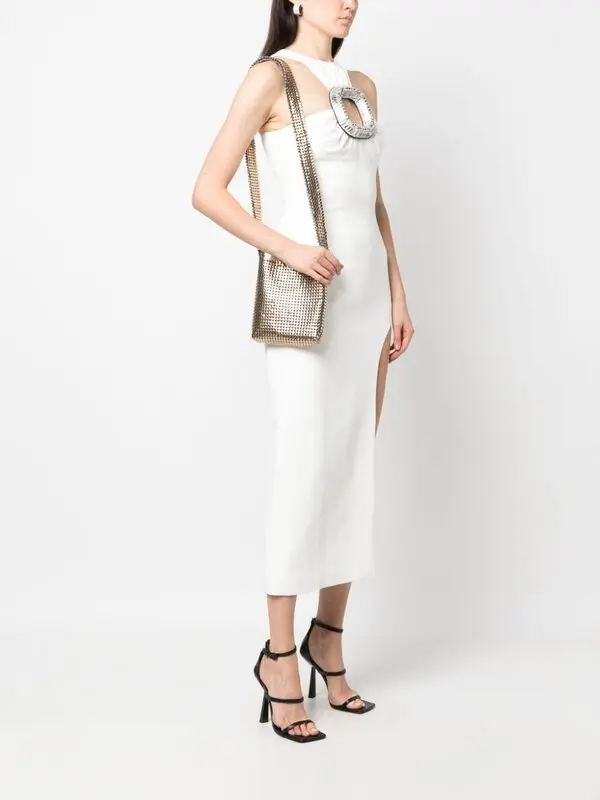 Rabanne Square Pixel Metallic-mesh Shoulder Bag