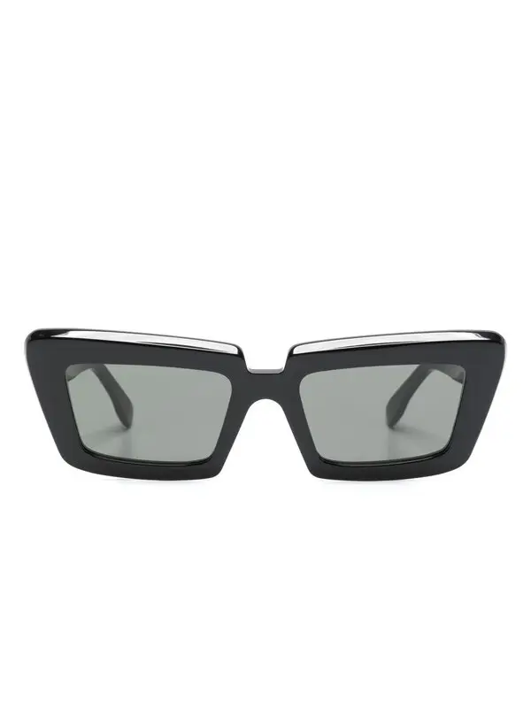 RETROSUPERFUTURE Coccodrillo Rectangle-frame Sunglasses - Black