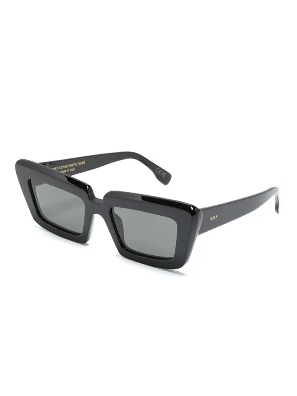 RETROSUPERFUTURE Coccodrillo Rectangle-frame Sunglasses - Black