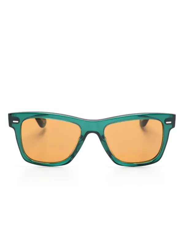 Oliver Spencer Oliver Sun Square-frame Sunglasses - Green