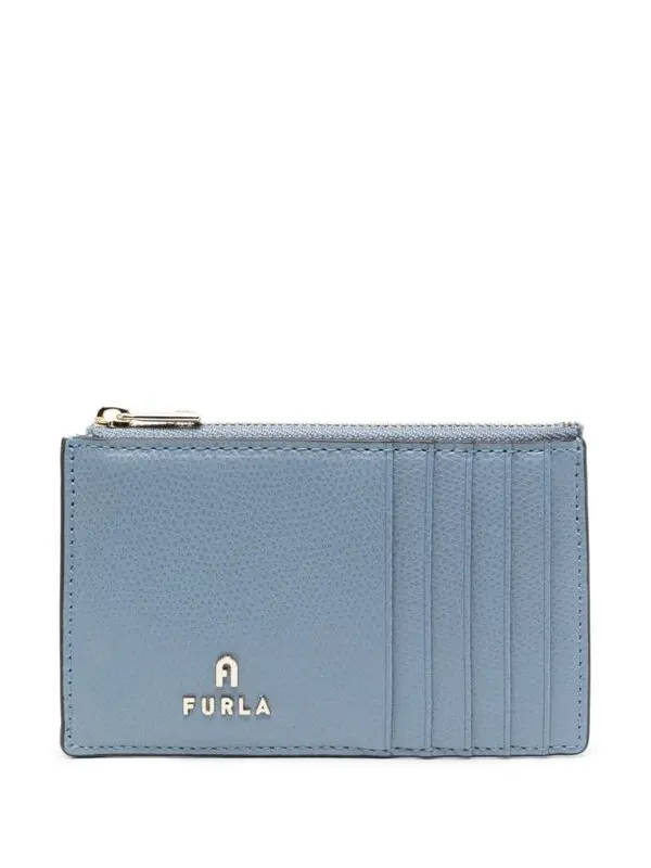 Furla Logo-plaque Leather Wallet - Blue